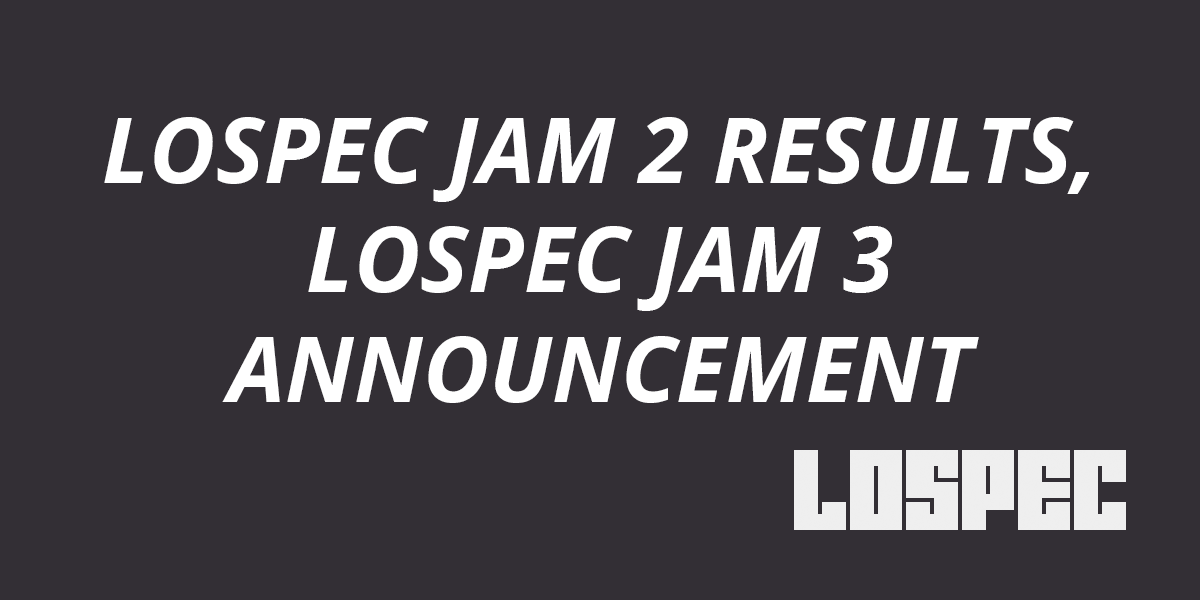 Lospec Jam 2 Results, Lospec Jam 3 Announcement