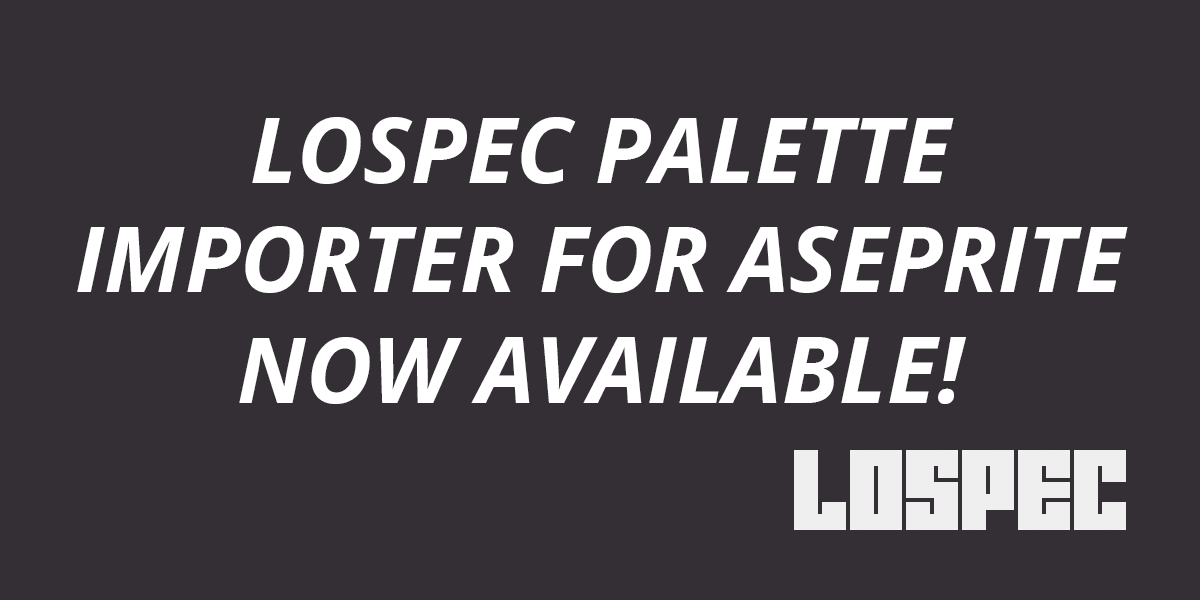 Lospec Palette Importer For Aseprite Now Available!