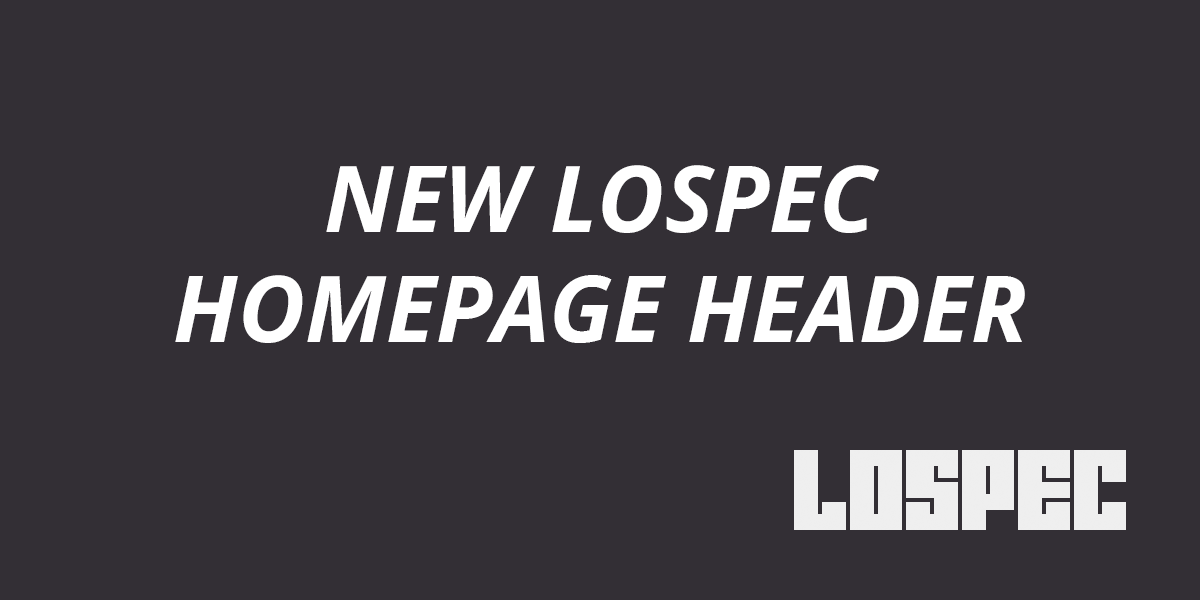 New Lospec Homepage Header Section
