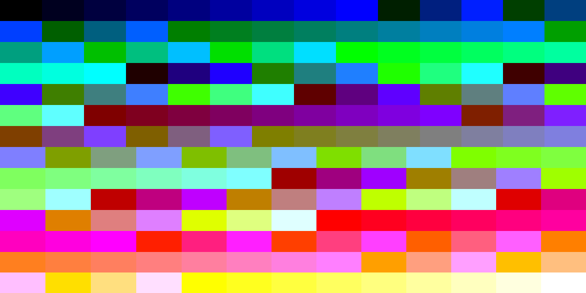 189 colors Palette