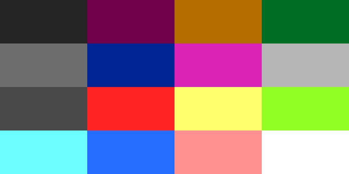4-Bit RGBI But Better... Palette