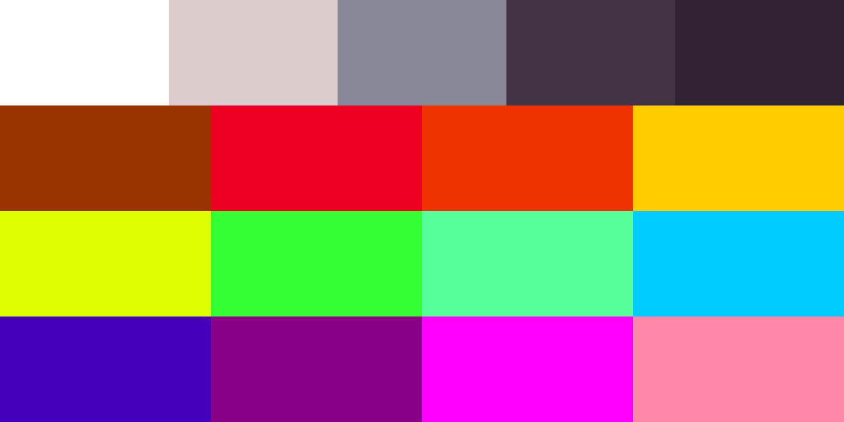 All colors Creepy Palette