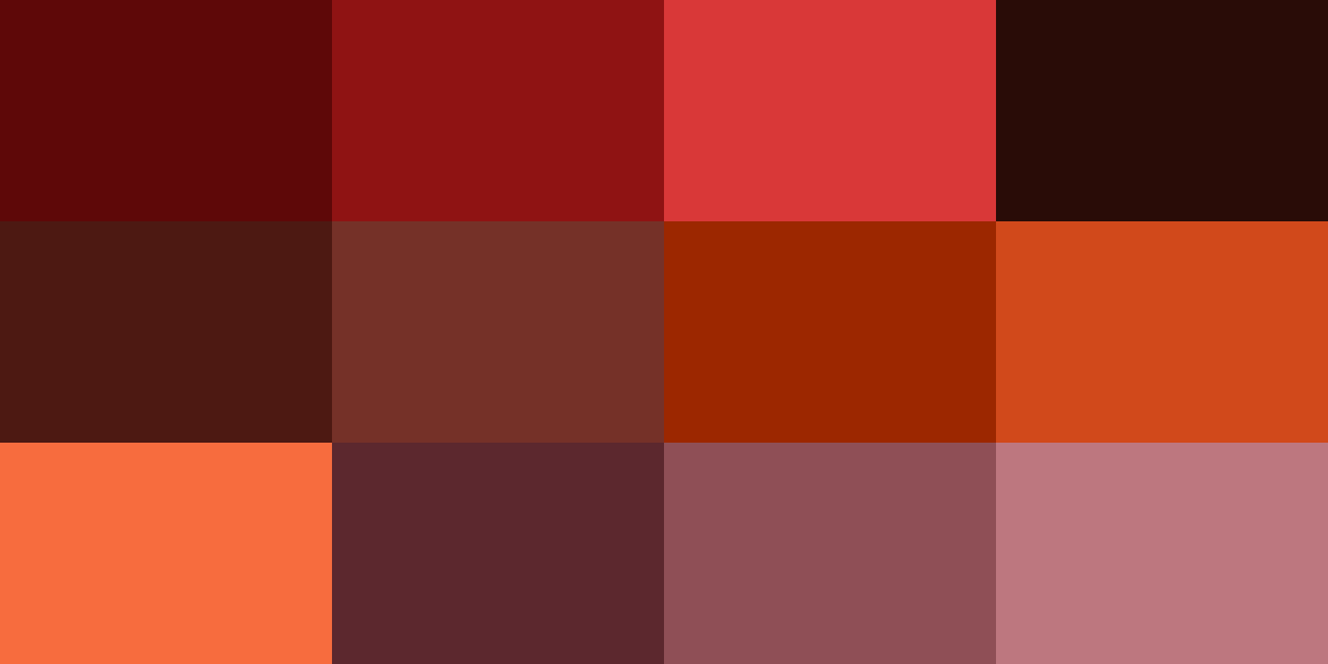 Autumn Fire 12 Palette