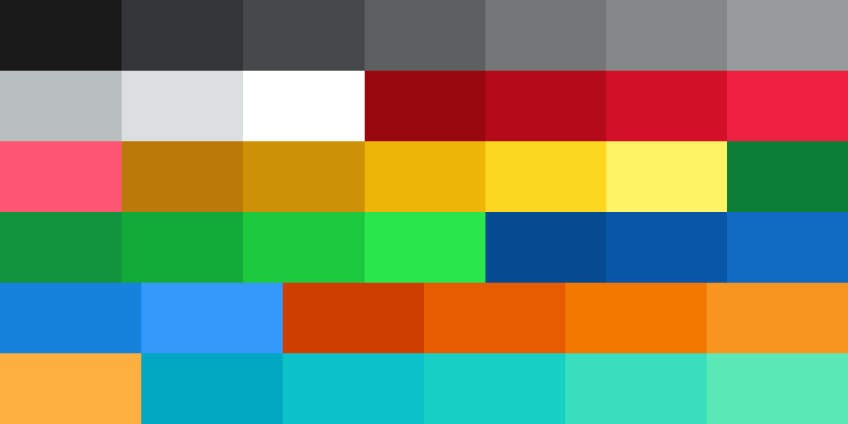 Blockbench Default Palette