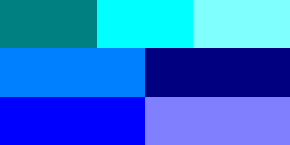 Blue Colors Palette