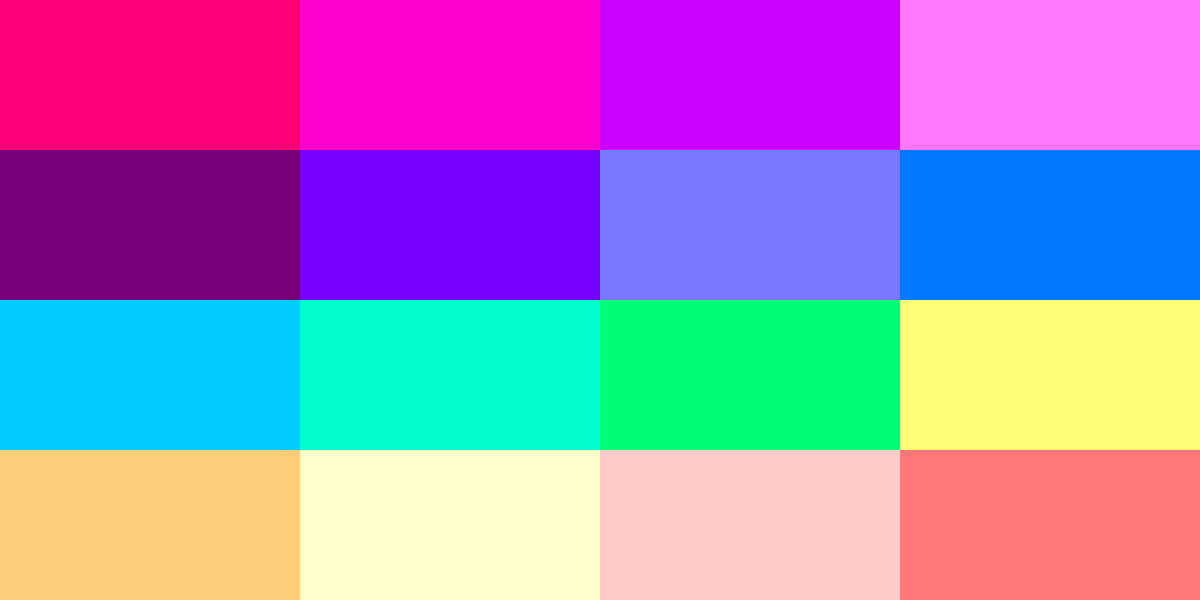 brite painte Palette