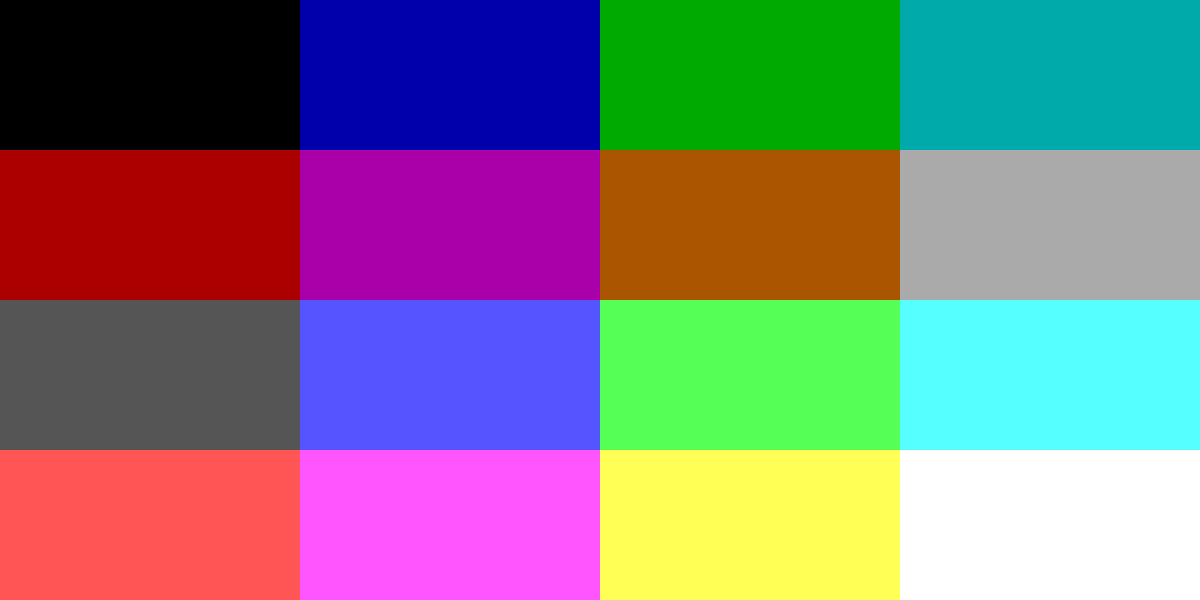 CGA Pallete Palette