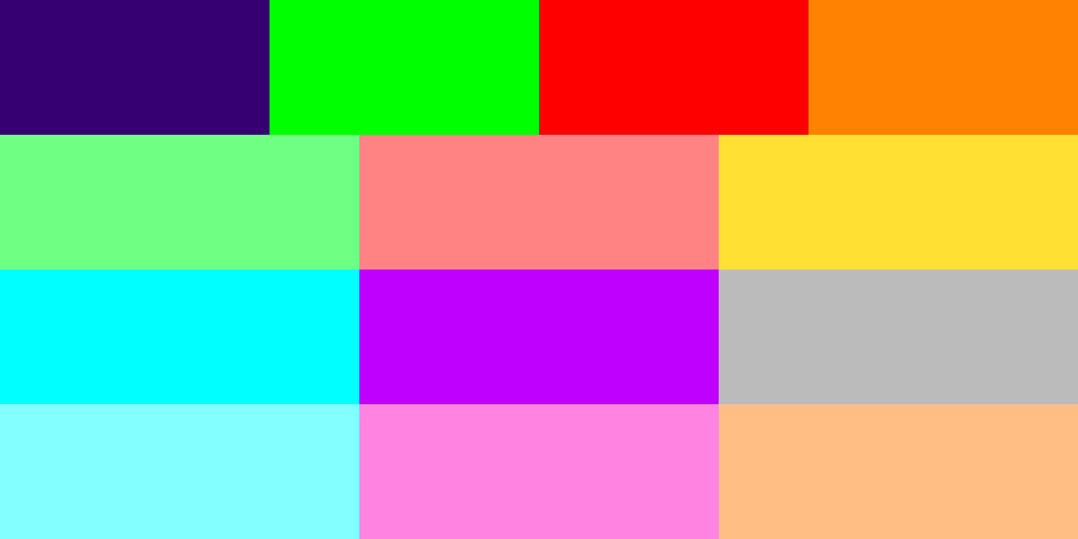 CGA Pastel 320x200 Mode+Mode 05h Palette