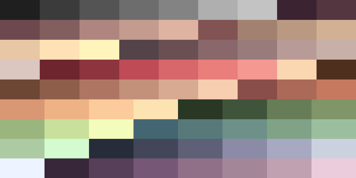 Cob's Official Colour Kit Palette
