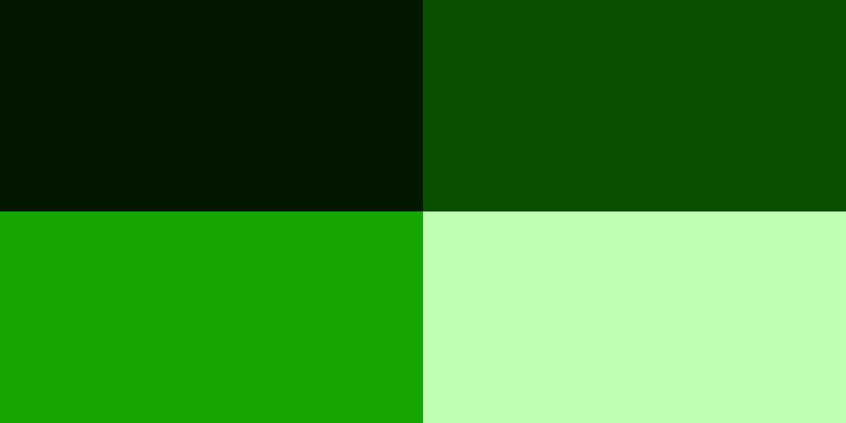 Code Green Palette