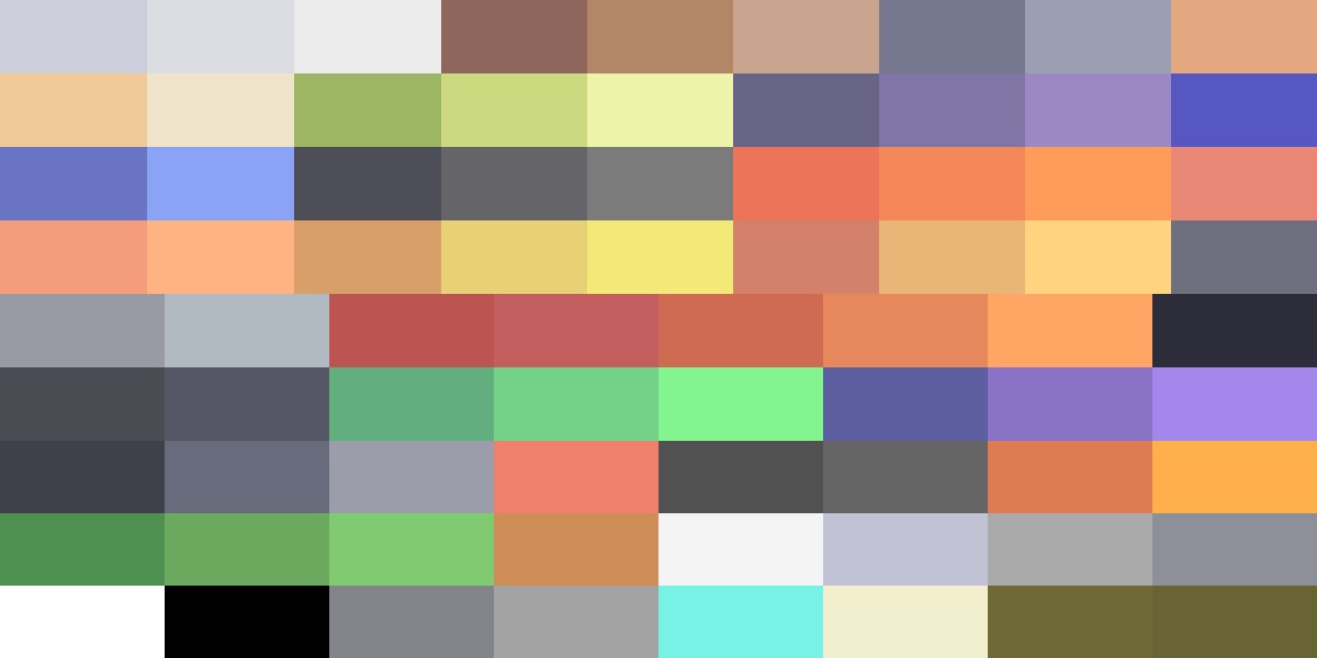 color palette for Mindustry Palette