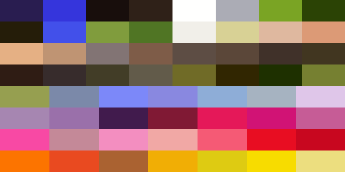 Colors of Cascadia Palette