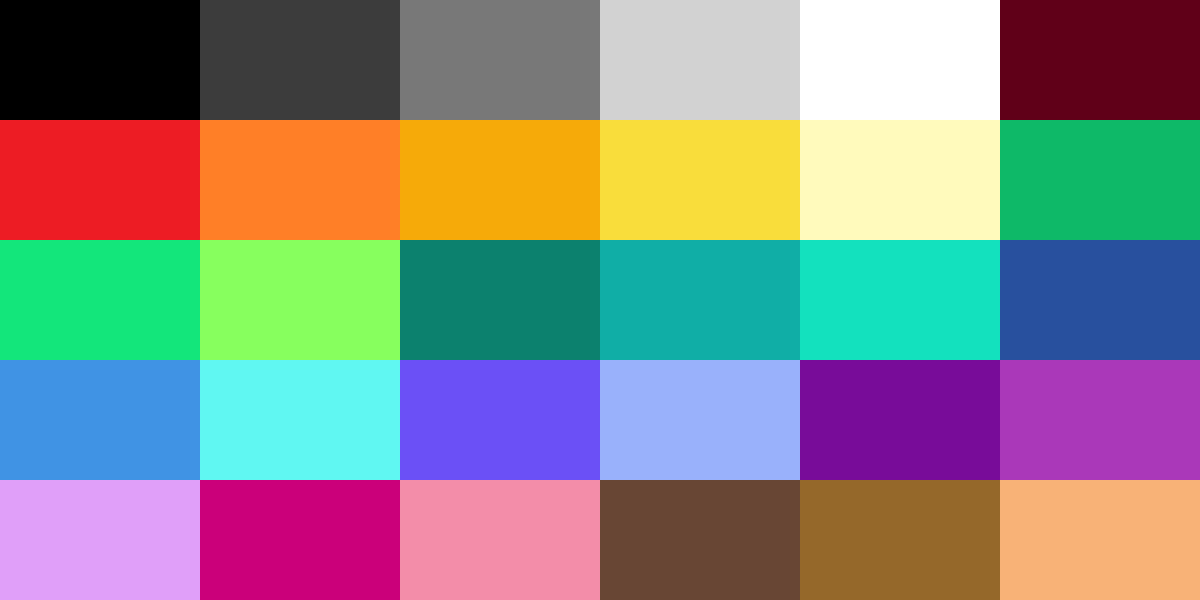 cores do wplace Palette