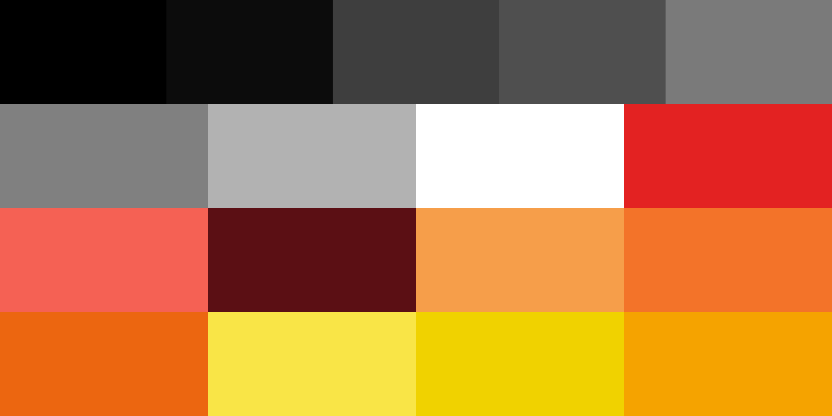 Dark yellow Palette