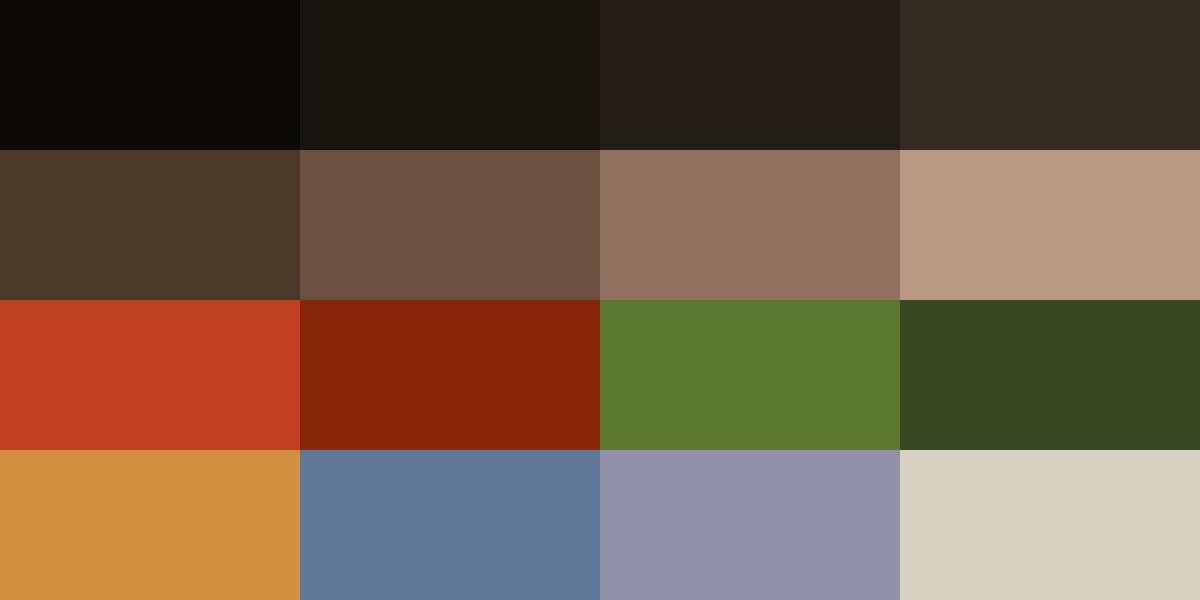DEAD CITY / POST-APOCALYPTIC Palette