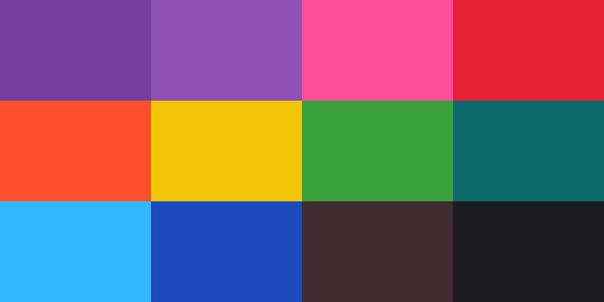 Deli 12 colour pattlete Palette