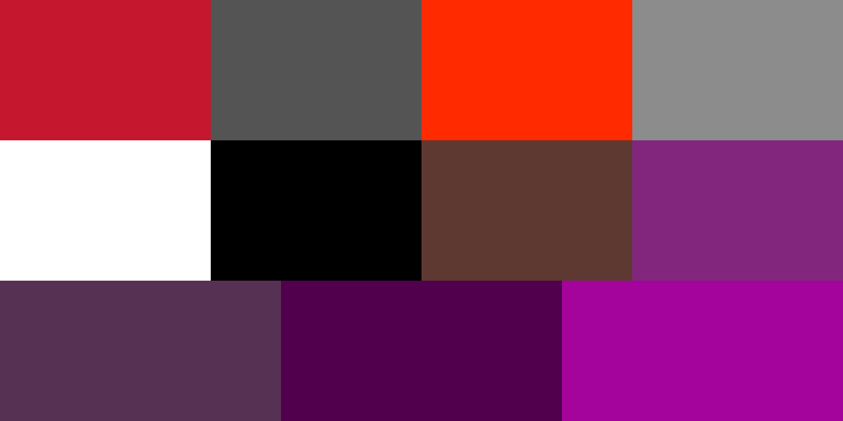 Demons colors Palette