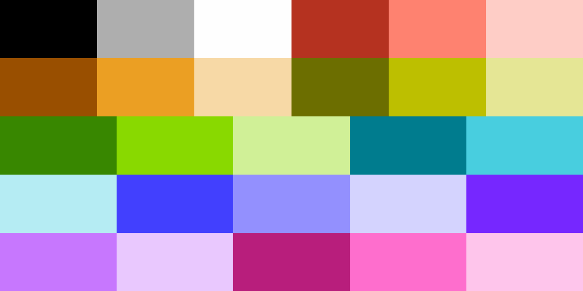 Early 80's Arcade Games Palette