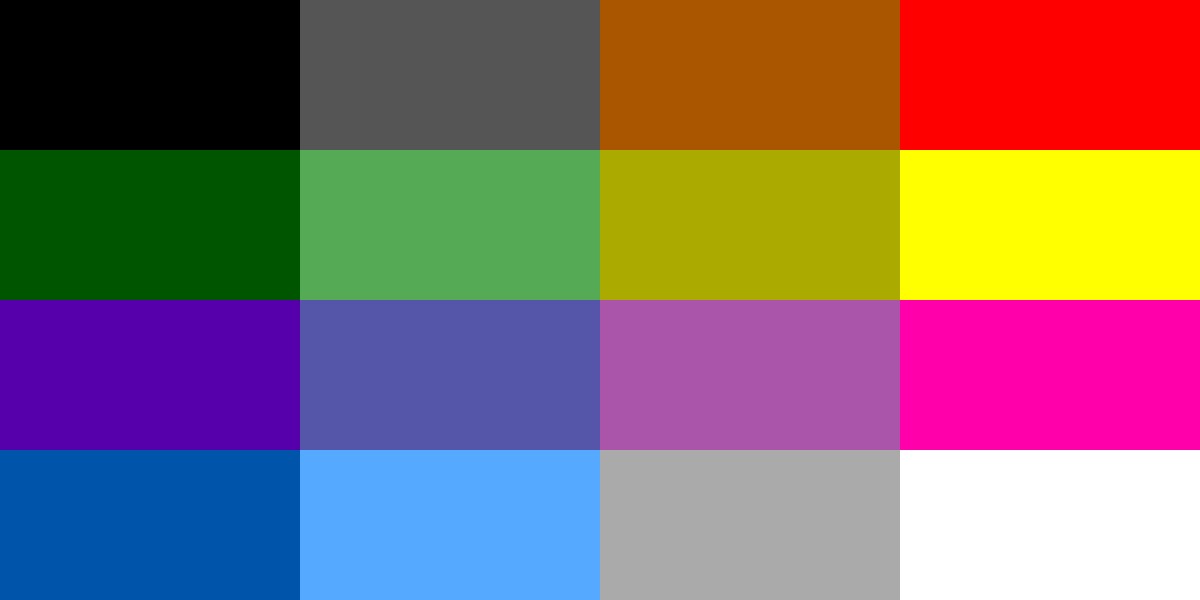 EGA Acrylic Palette