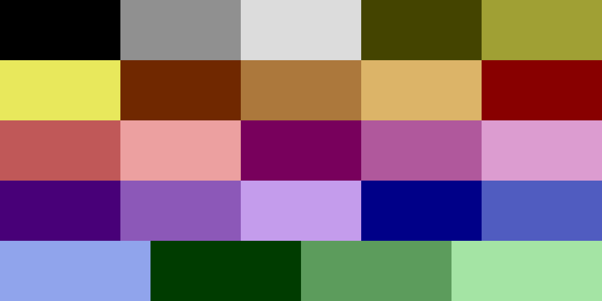 Eight Bits of Analog Bliss Palette