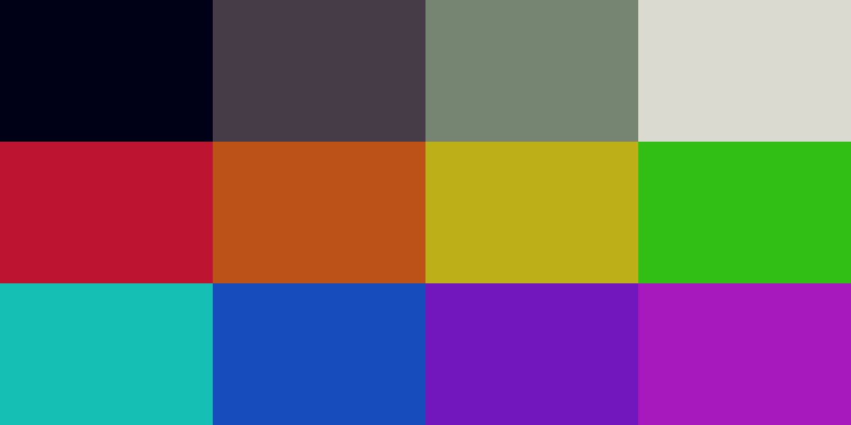 faded world 12 Palette