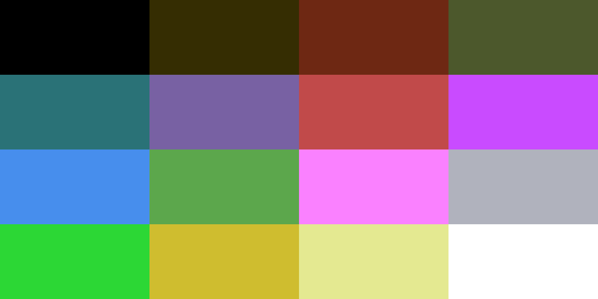 Flowerust-16 Palette