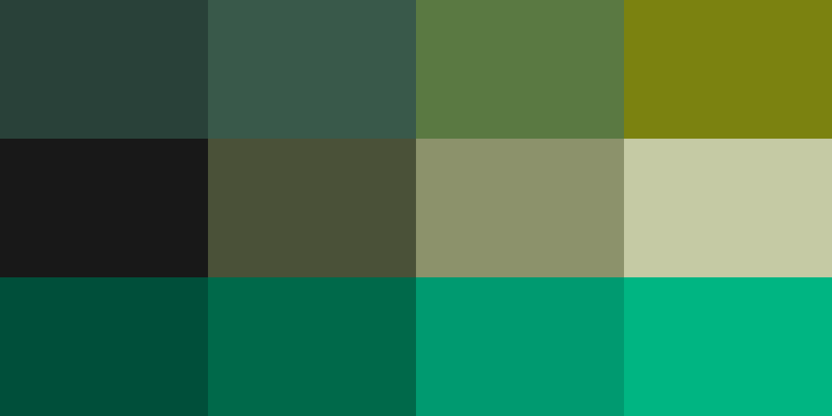 Game Boy Original 12 Color Palette Palette
