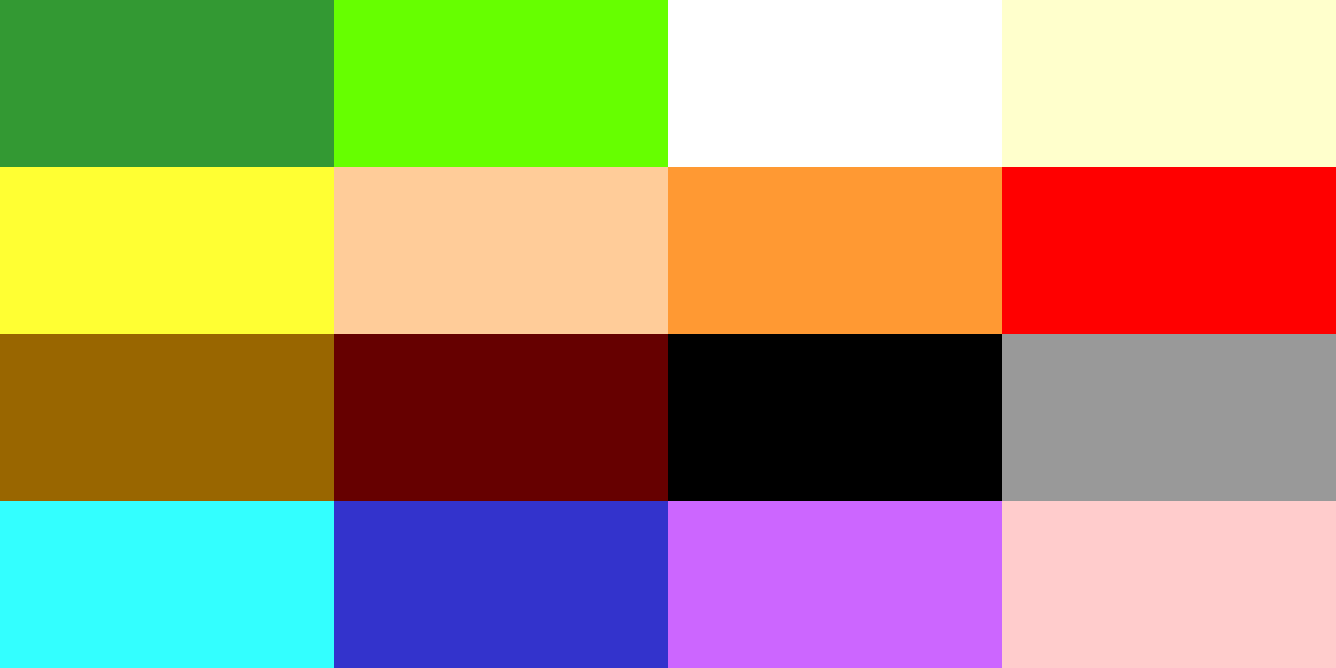 Garfield Coloring Book Palette
