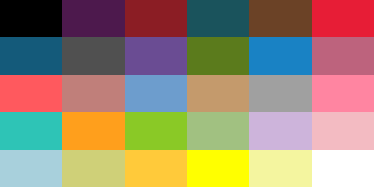 Geopixels Free Colors Palette