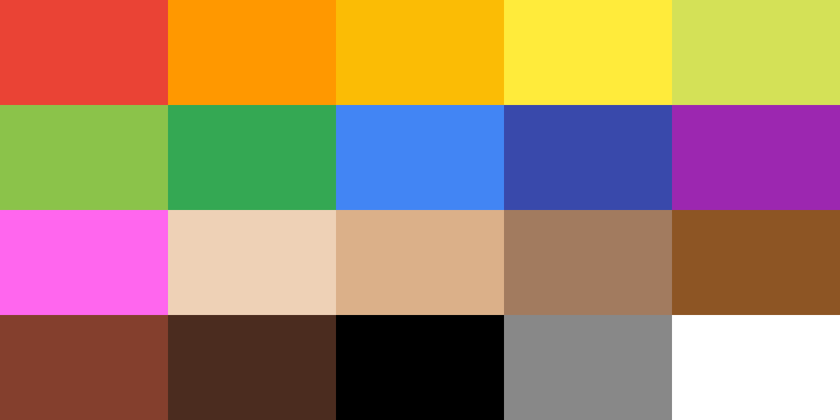 Google expanded pallete Palette