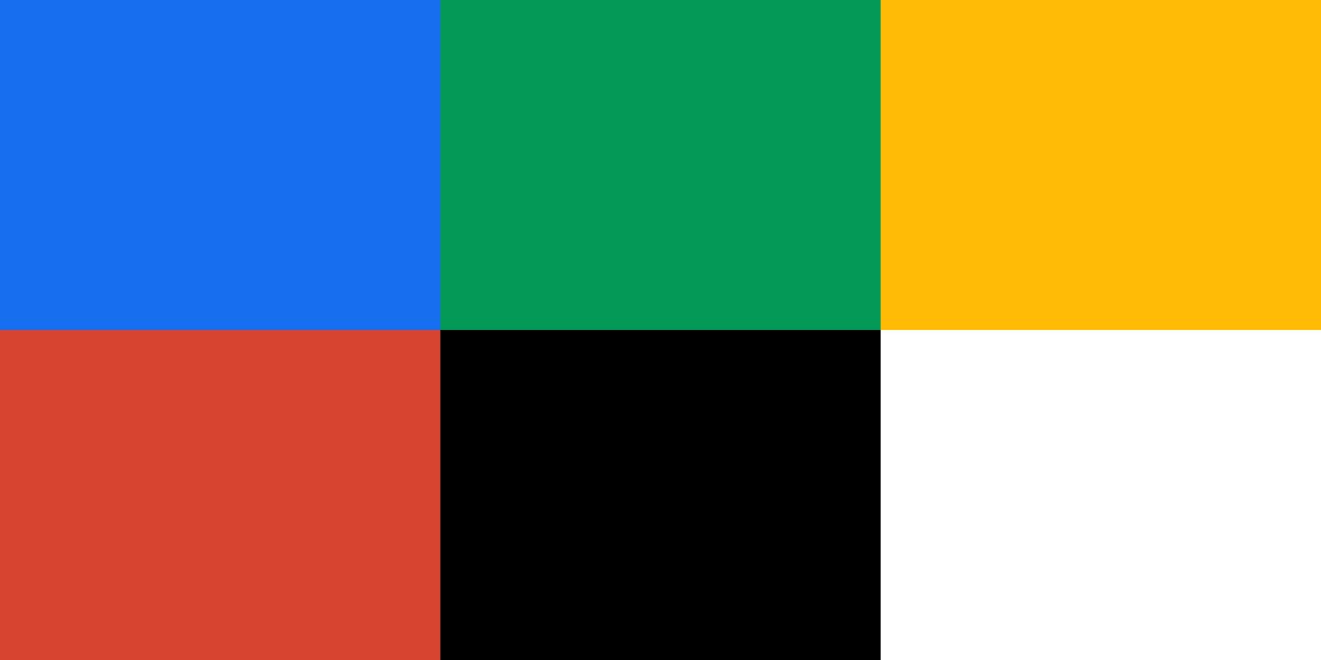 Google Logo 2013 Palette