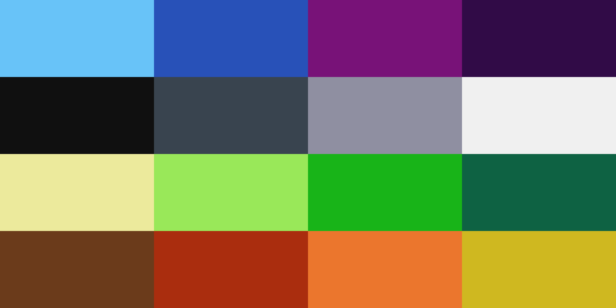 Hasty Rainbow 4bit Palette