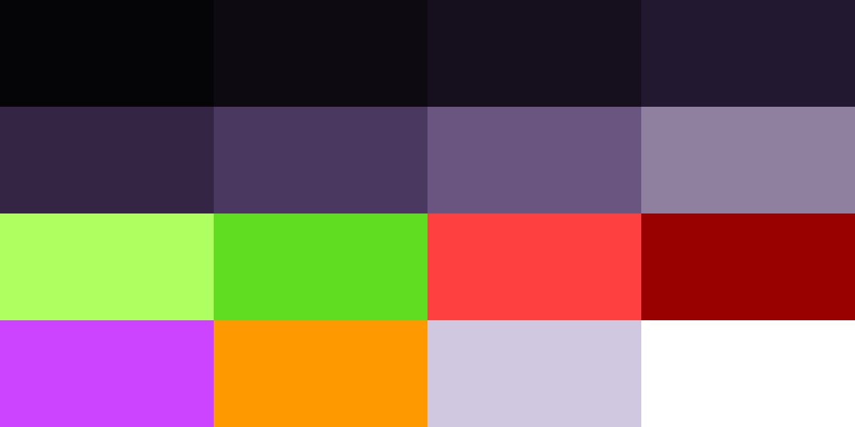 Horror Dark Palette
