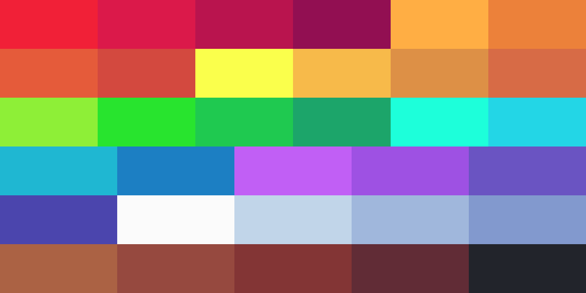 hue shift pallete chill ig Palette