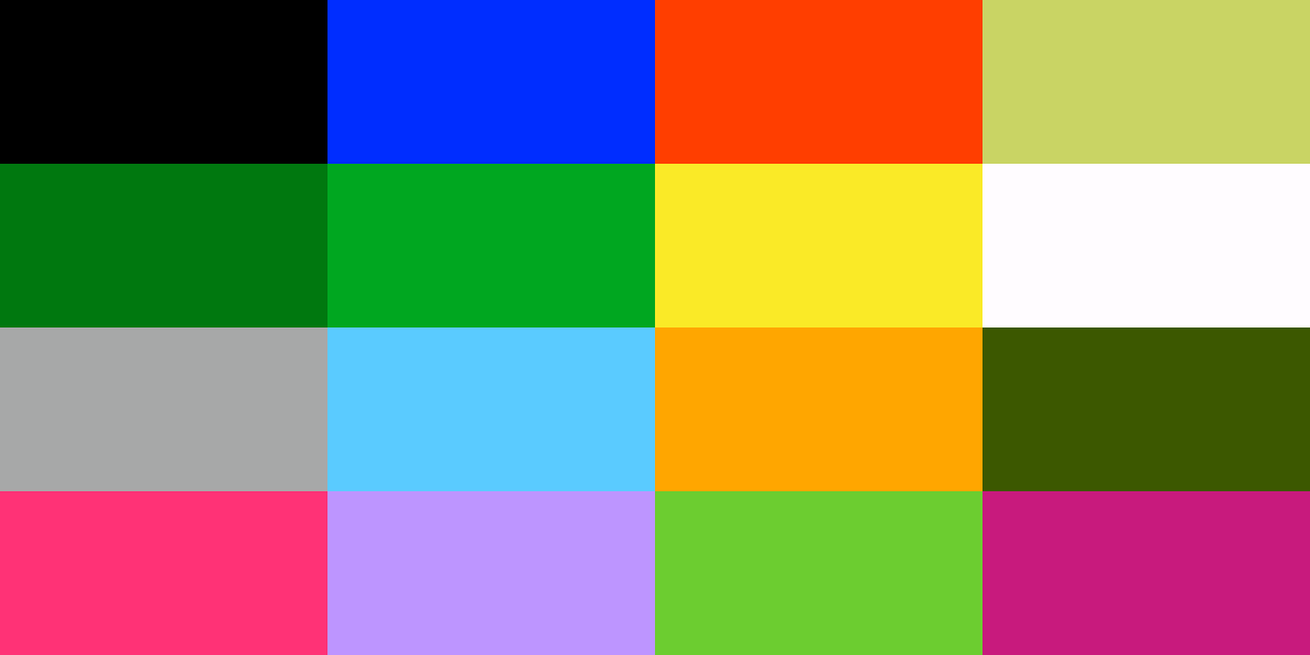 Intellivision Palette Palette