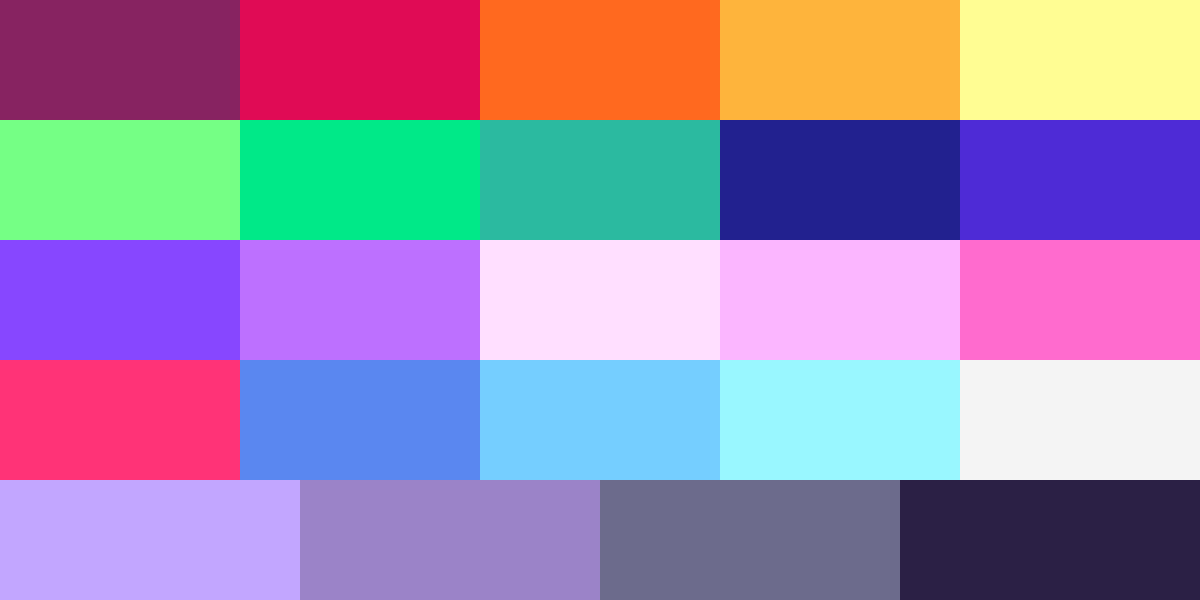 Jelly cube Palette
