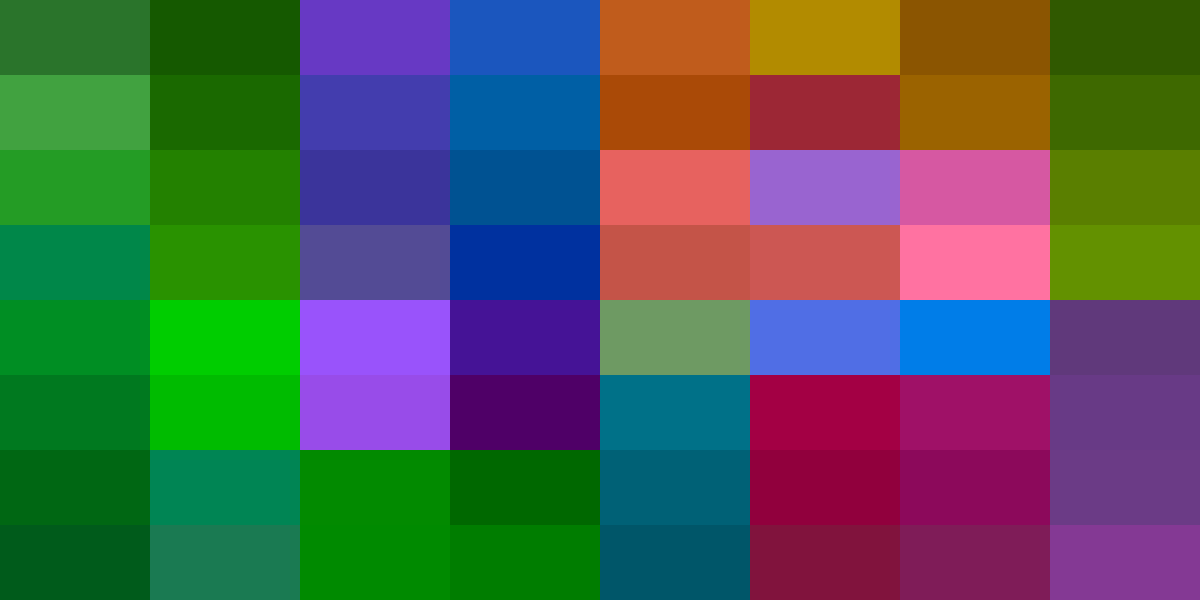 Leaf Colors Palette