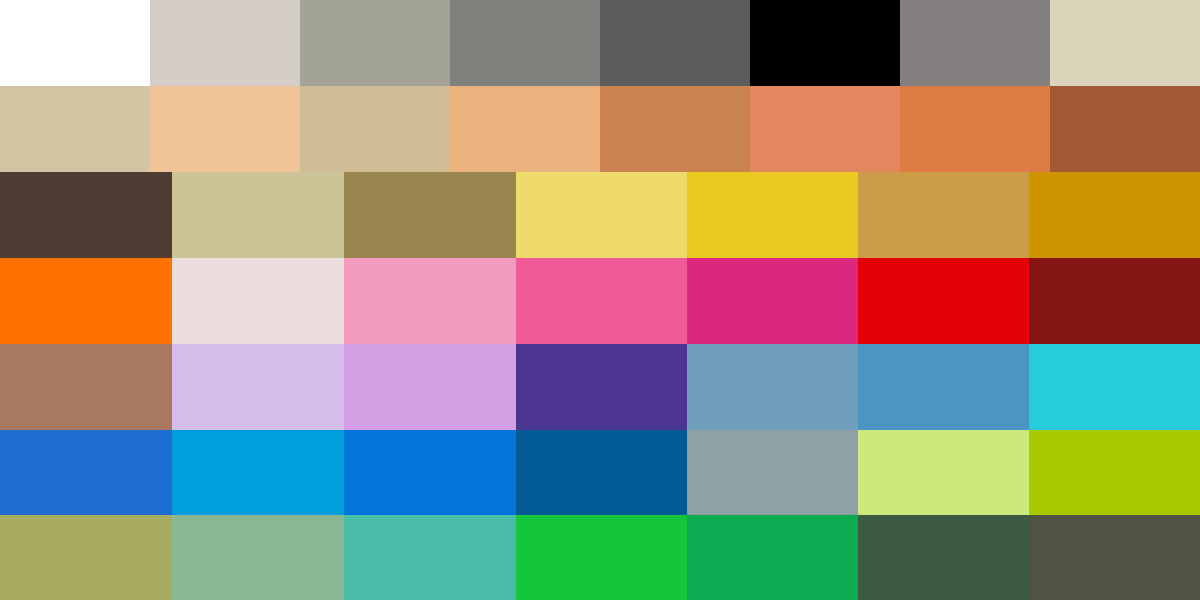 Lego pices Palette