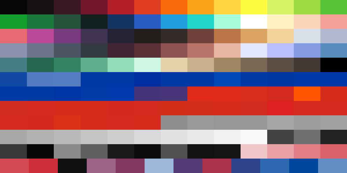 Many colors Palette