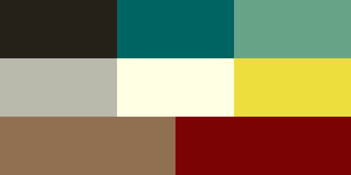 Natural Colour System 8 Palette