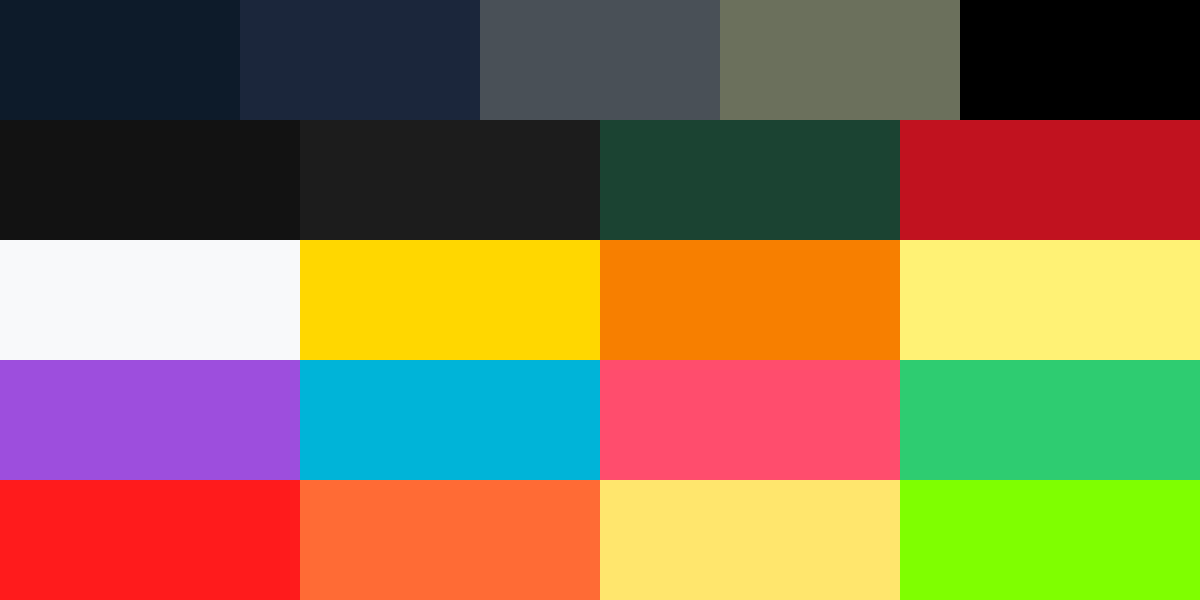 Neón destroy city Palette