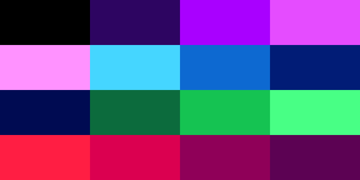 Neon Violet Palette