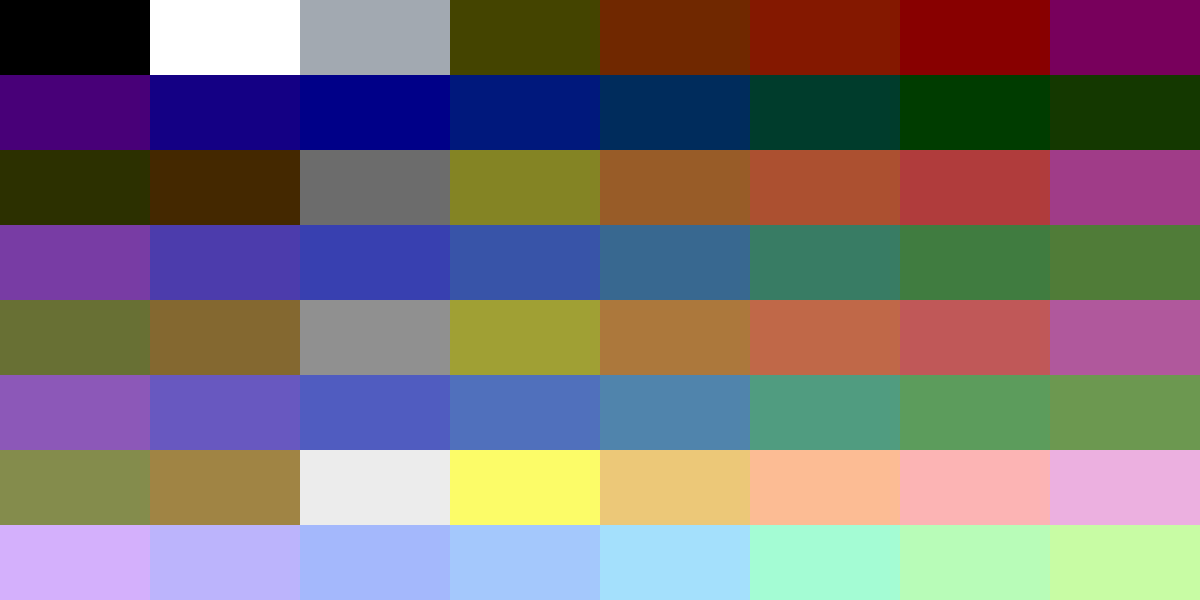 NTSC Analog Palette