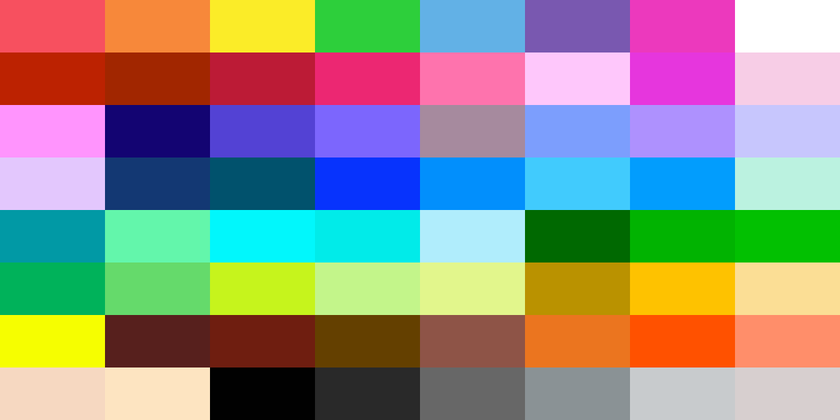 Old Bloxels Palette