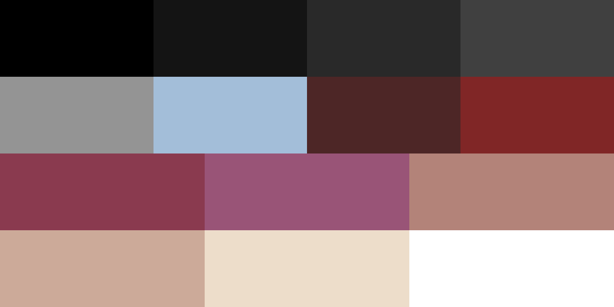 Pale Goth Portrait Palette