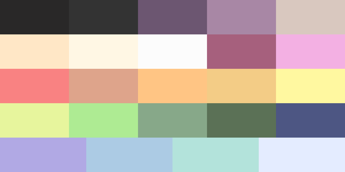 Pastel Retro Handheld Palette