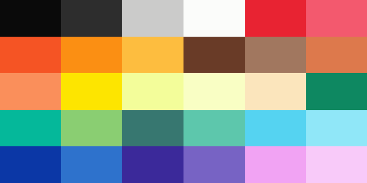 Pedro's Marker Colors Palette