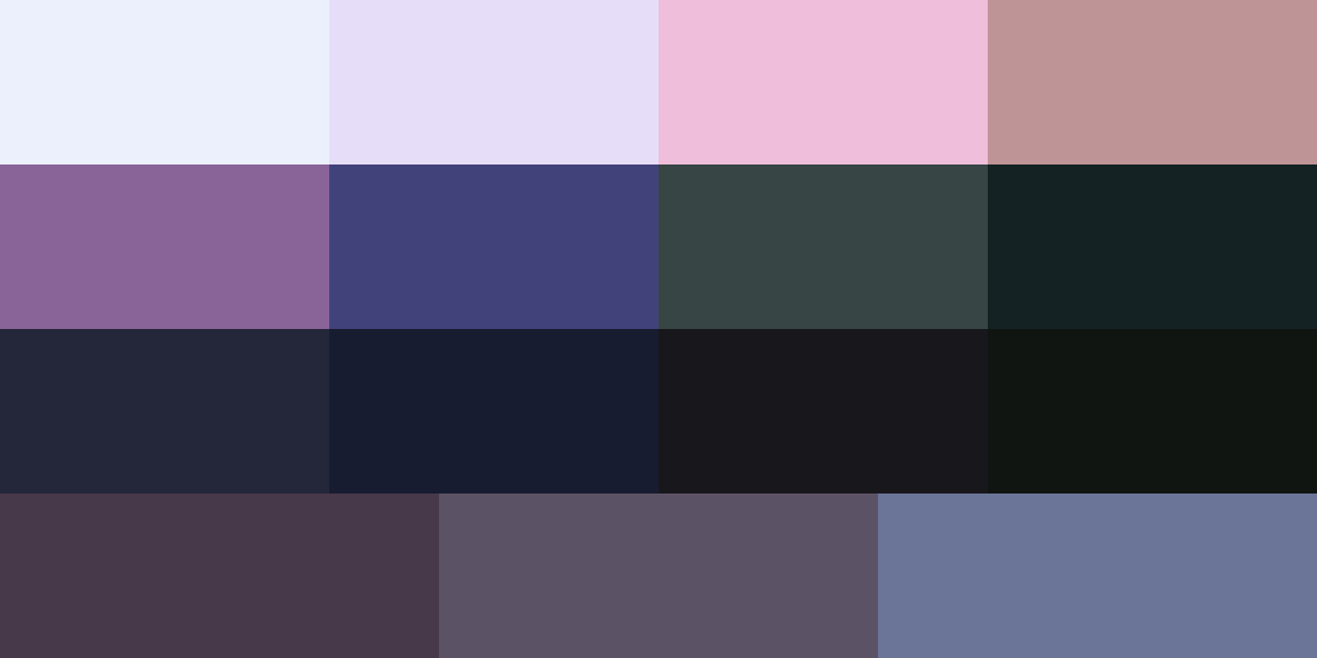 Periwinkle is a weird word Palette