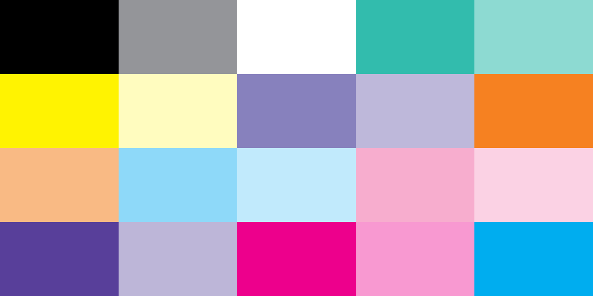Peter Saville's Colour Code Palette