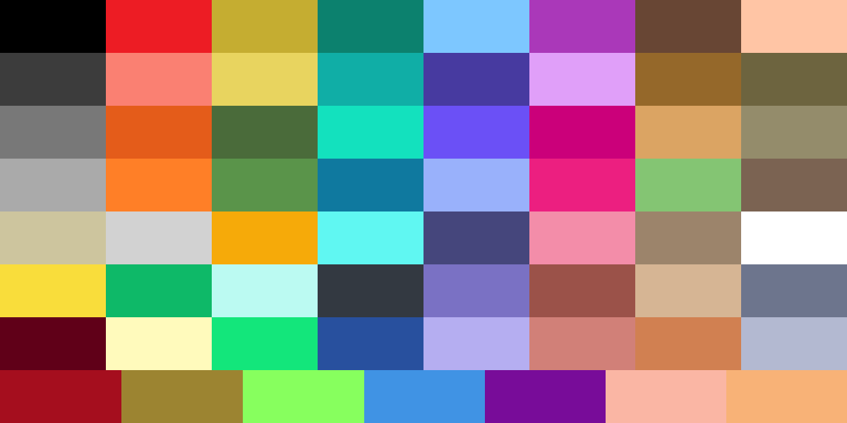 Pixel world Palette
